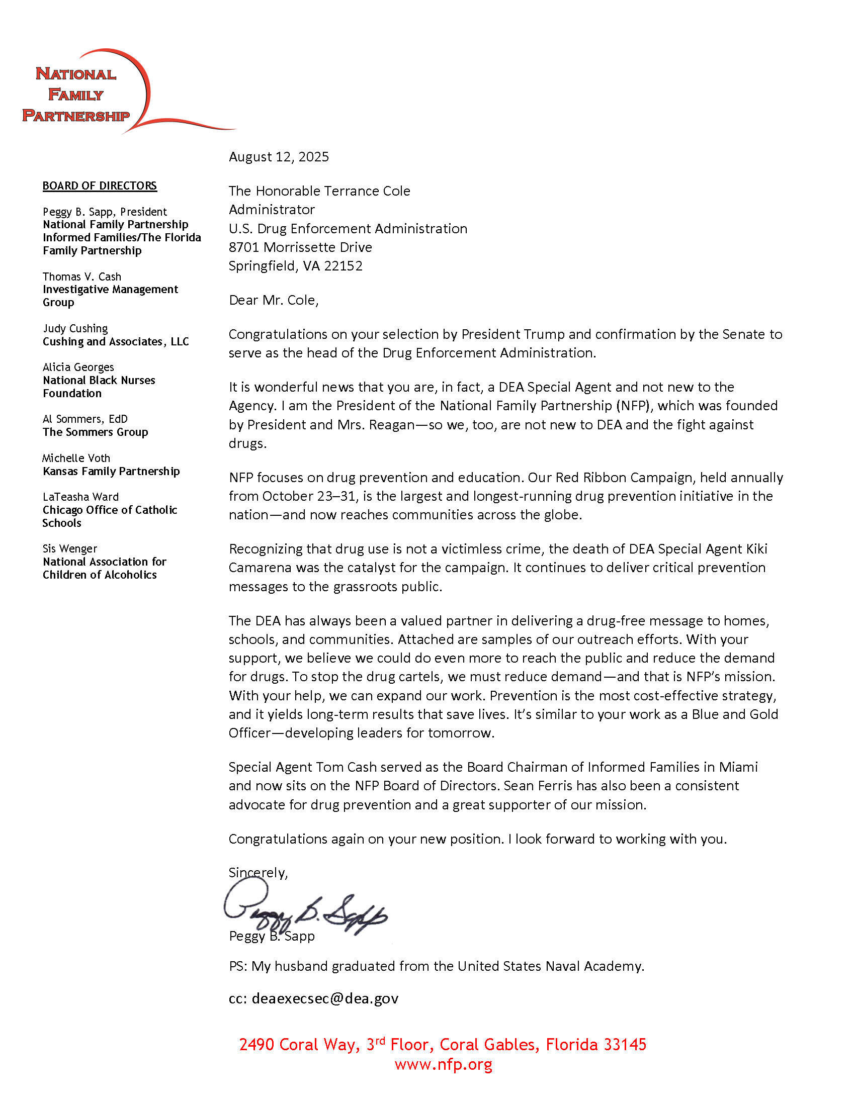 President’s Message: Welcoming the New DEA Administrator