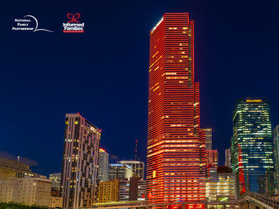 Illuminating America in Red to Support Drug-Free Prevention